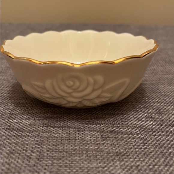 Lenox | Other | Vintage Cream Lenox Rose Blossom Porcelain 55inch Bowl ...